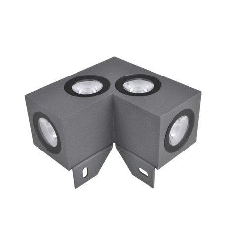 Silver Grey 3w LED Adjustable Outdoor Spotlight, LED Spotlight ...