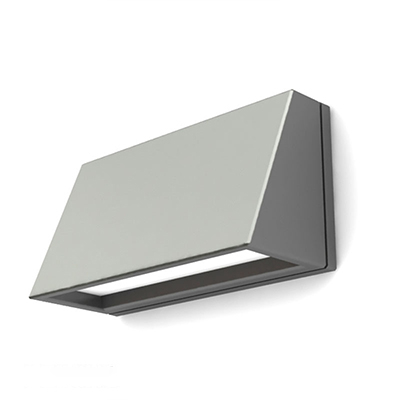 Invisible grey square shaped recessed LED light with horizontally ...