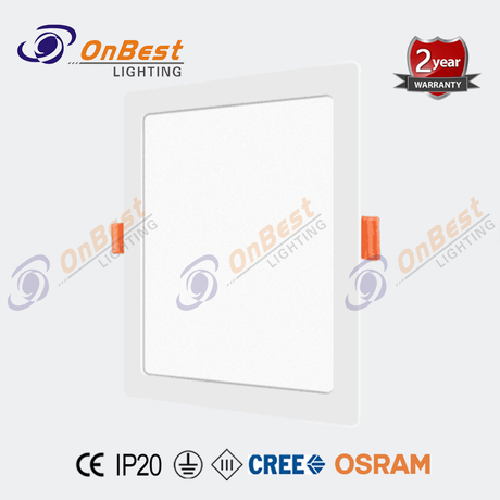 6w Aluminum ultra-thin embedded installation square led panel light ...